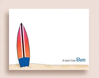 Surfboard Thank You Cards | Etsy