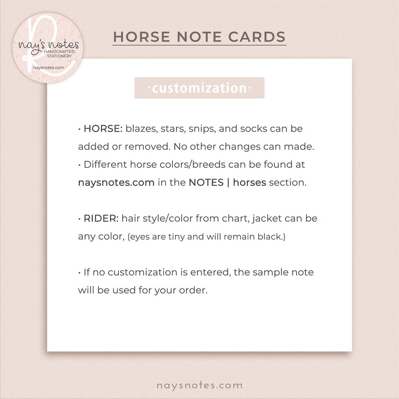Equestrian FLAT Note Cards Horse Flat Notes Horse - Etsy