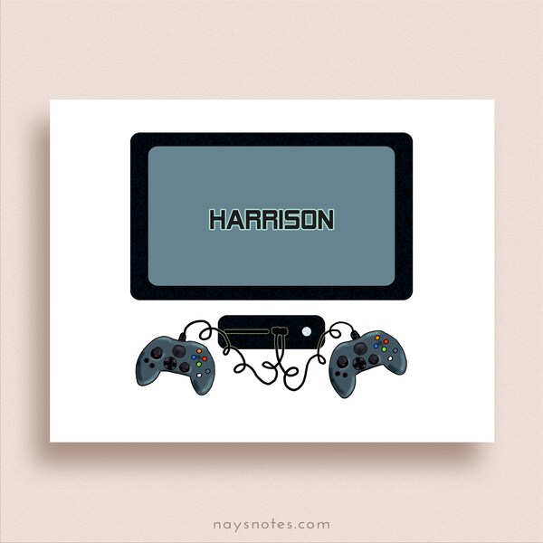 Video Game Thank You Card - Etsy