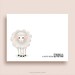 Sheep Note Cards Folded Lamb Note Cards Personalized Sheep - Etsy