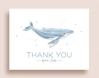 Whale Note Cards Stationery Set of 10 Cards With Matching Envelopes - Etsy