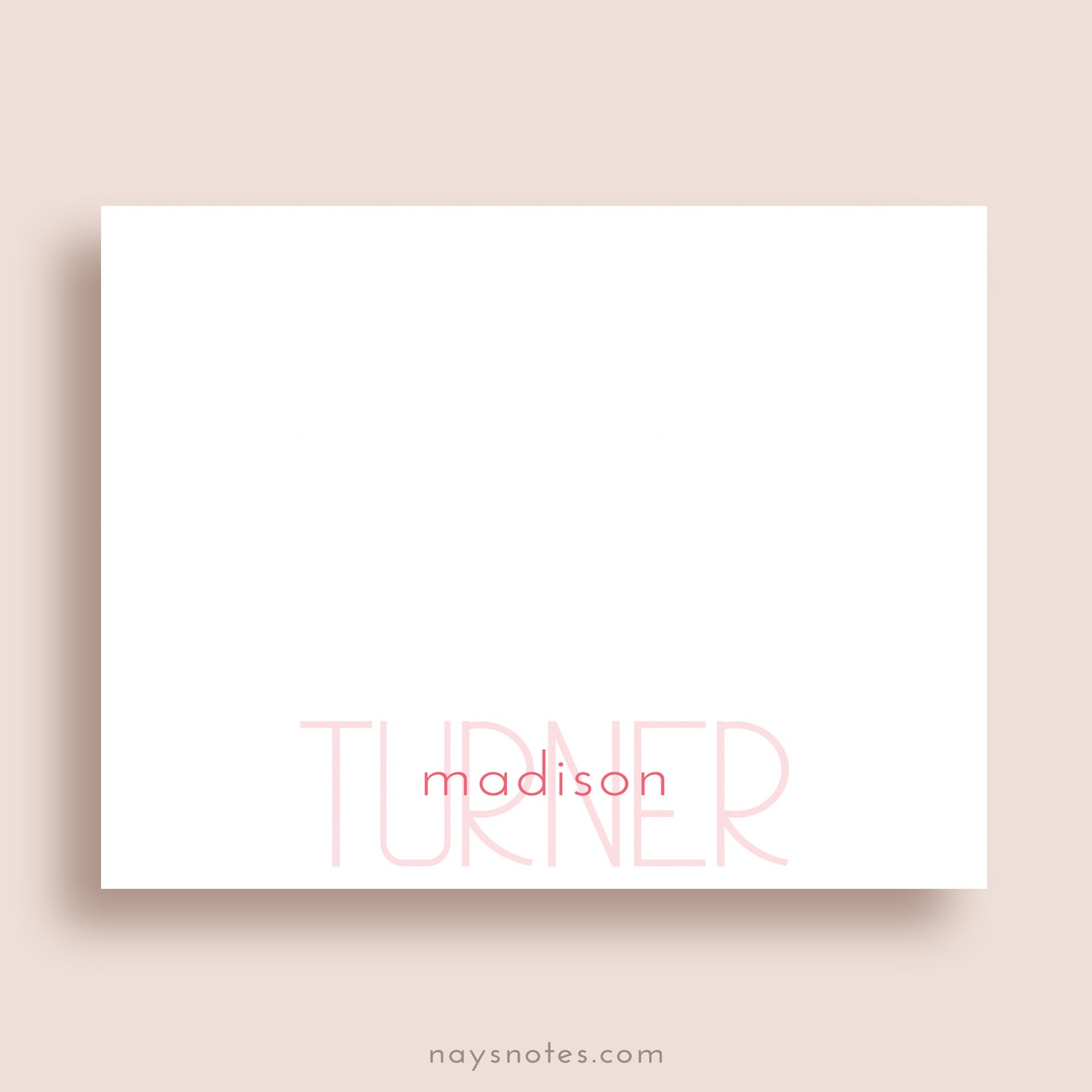 Personalized Note Cards Flat Note Cards Personalized | Etsy