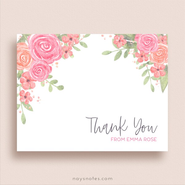 Rose Note Card - Etsy