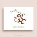 Monkey Note Cards Animal Note Cards Monkey Folded Note Cards ...