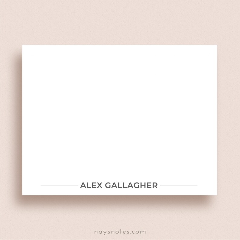 Personalized Note Cards Flat Note Cards Personalized - Etsy