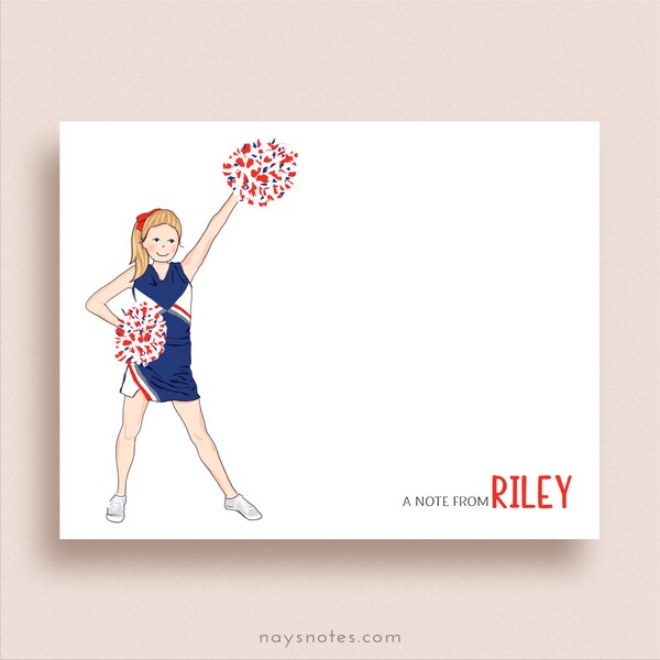 Cheerleading Thank You Cards - Etsy