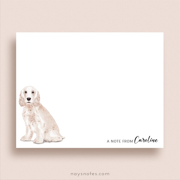 Cocker Spaniel Note Cards - Etsy