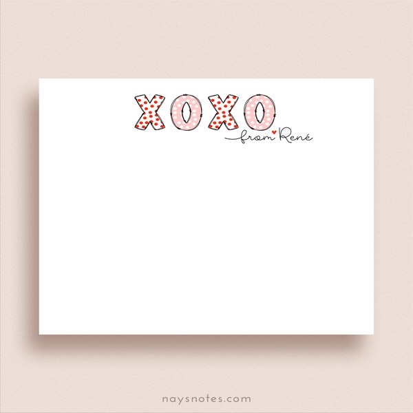 Xoxo Note Cards - Etsy
