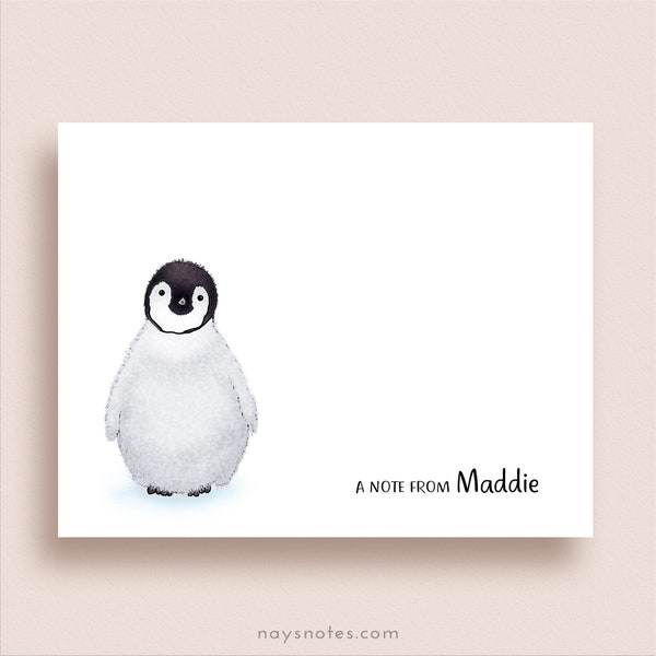 Penguin Card - Etsy
