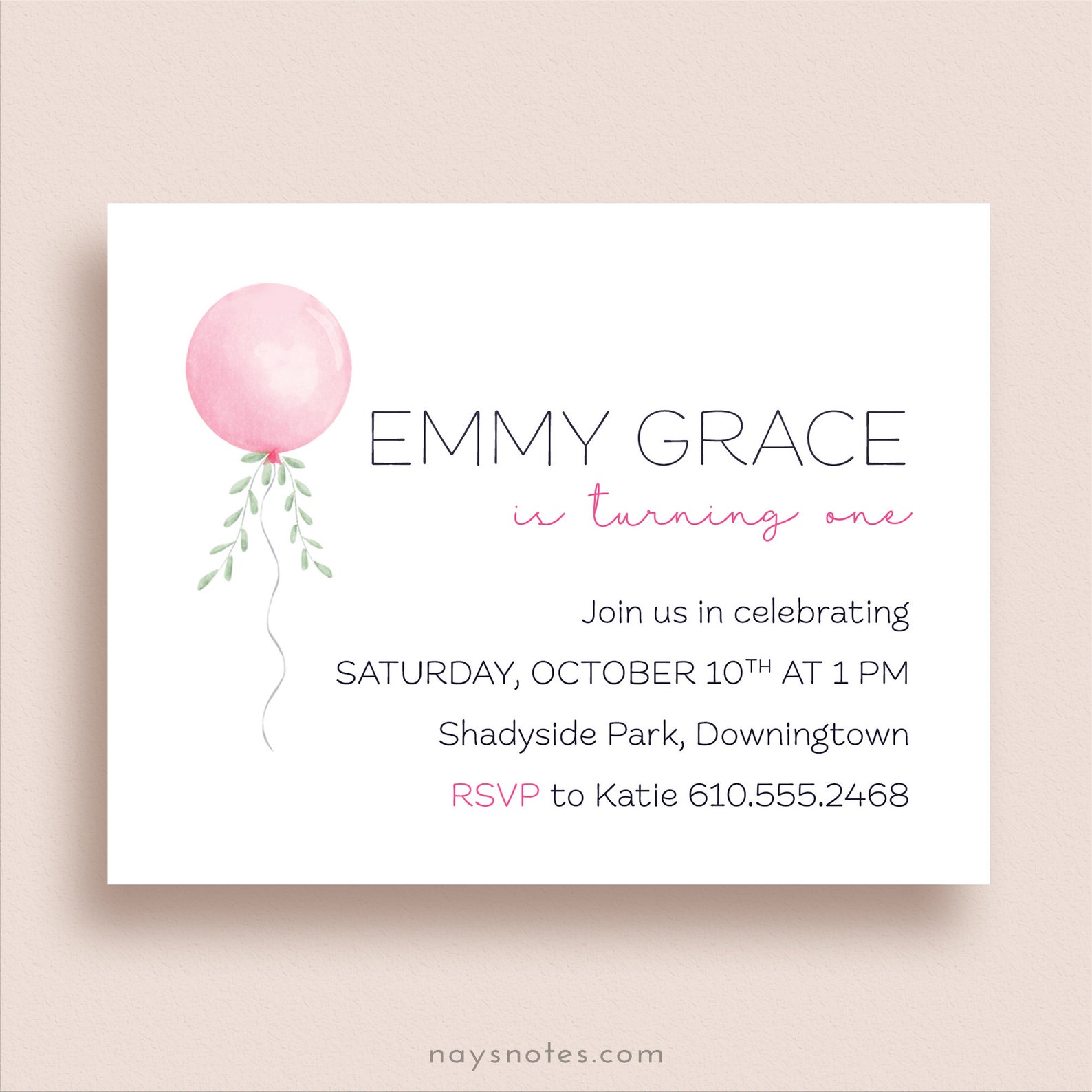 Balloon Invitations Balloon Birthday Invitations Balloon - Etsy