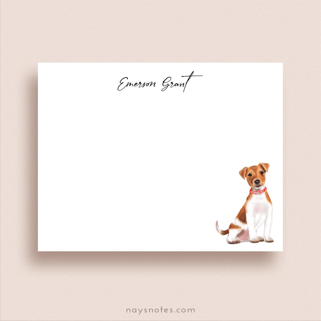 Jack Russell Terrier Note Cards - Personalized Jack Russell Stationery ...