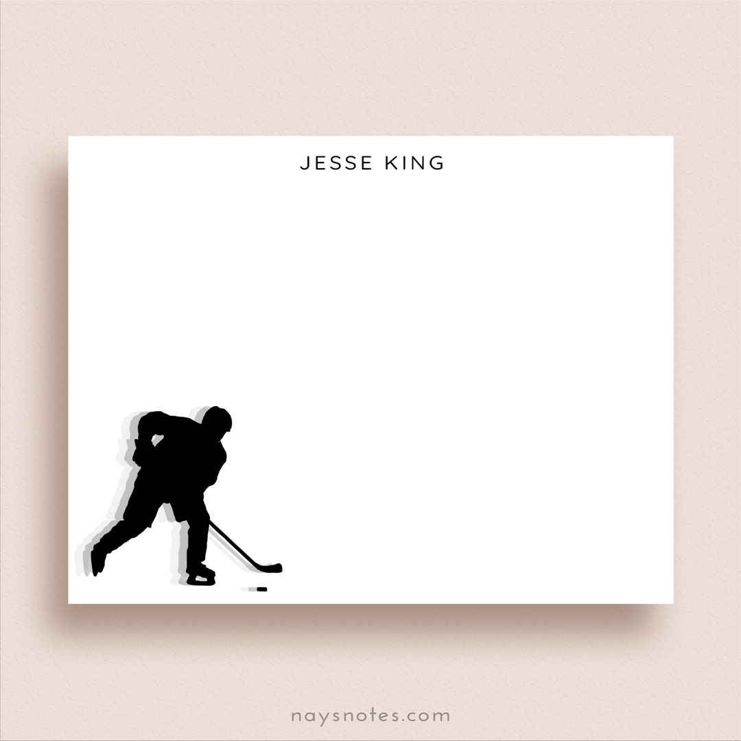 Hockey Note Cards - Hockey Flat Notes - Hockey Thank You Notes - Hockey ...