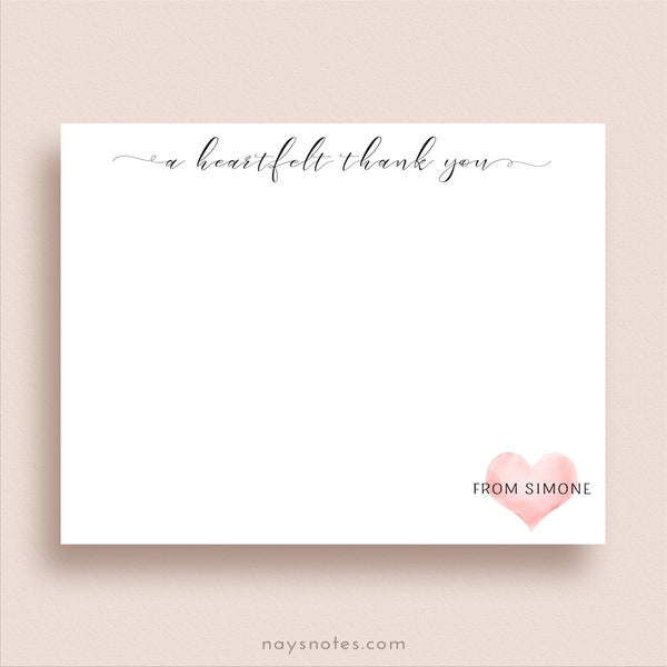 Heartfelt Thank You Cards - Etsy