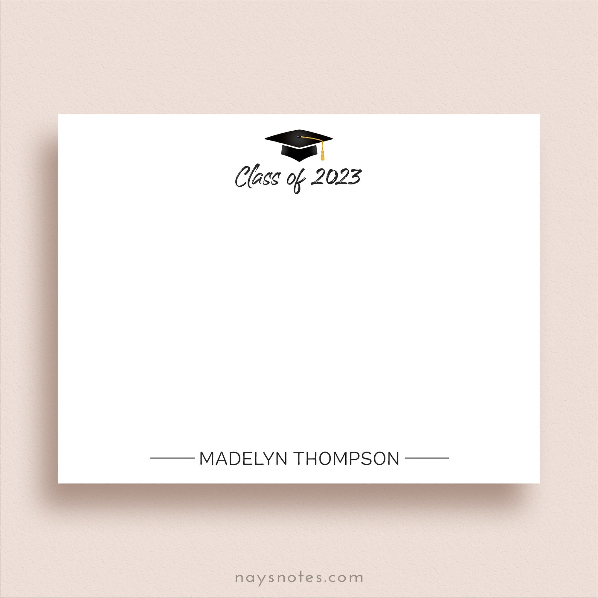 Grad Note Cards Grad Flat Note Cards Grad Thank You Cards - Etsy