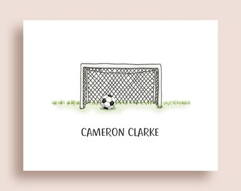 Soccer Note Cards Soccer Flat Notes Personalized Soccer Stationery ...