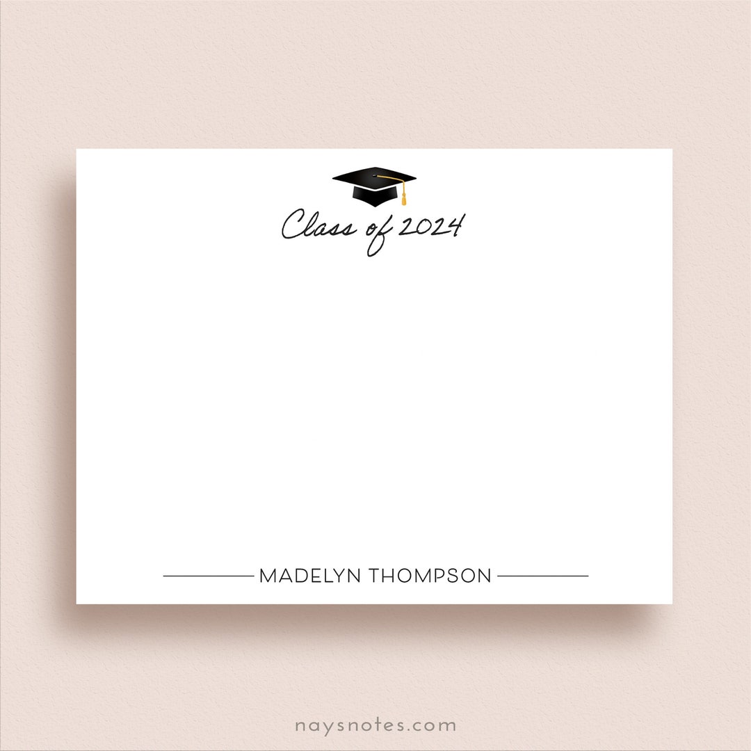Grad Note Cards Grad Flat Note Cards Grad Thank You Cards Grad ...