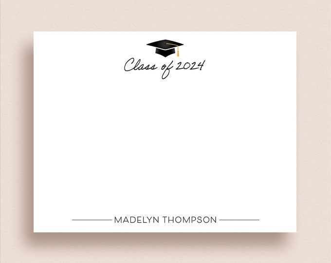 Grad Note Cards Grad Flat Note Cards Grad Thank You Cards Grad ...