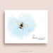 Bee Note Cards Bumblebee Note Cards Folded Note Cards Personalized Bee ...