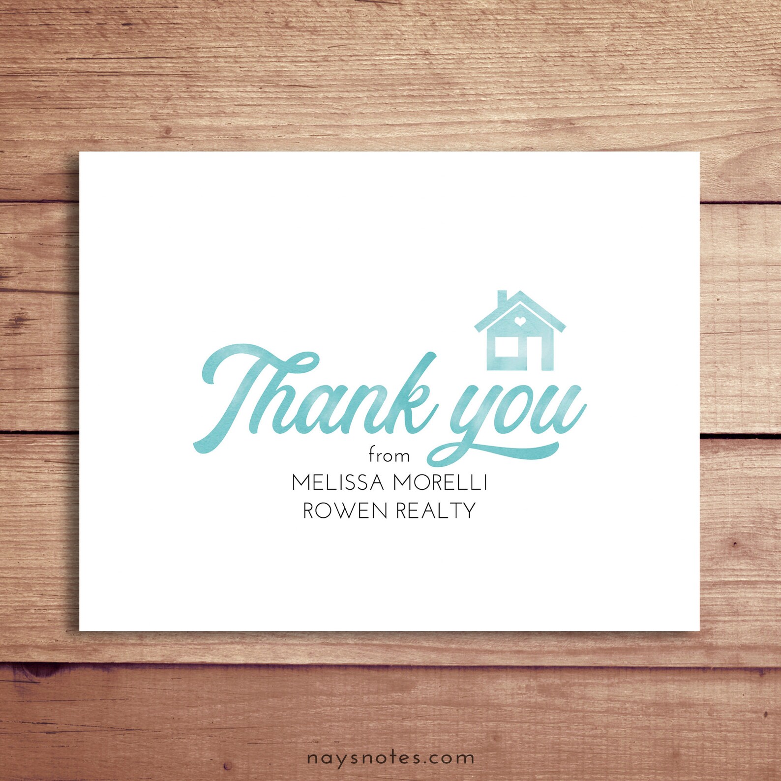 House Note Cards New House Folded Note Cards Realtor | Etsy