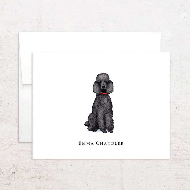 Standard Poodle Notecard - Etsy
