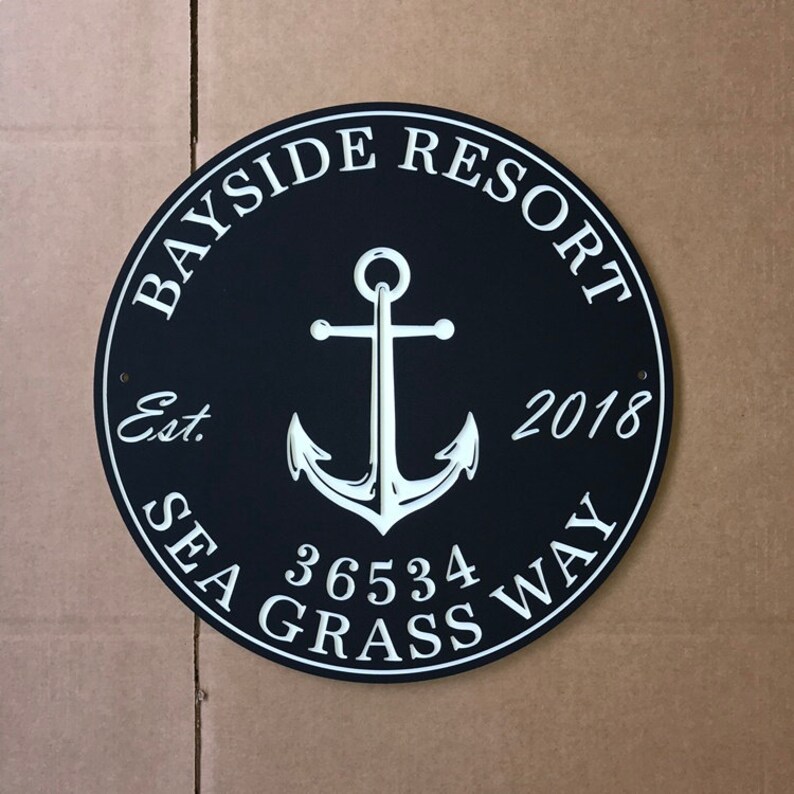 Beach House Sign Coastal Home Sign Custom Lake House Sign | Etsy