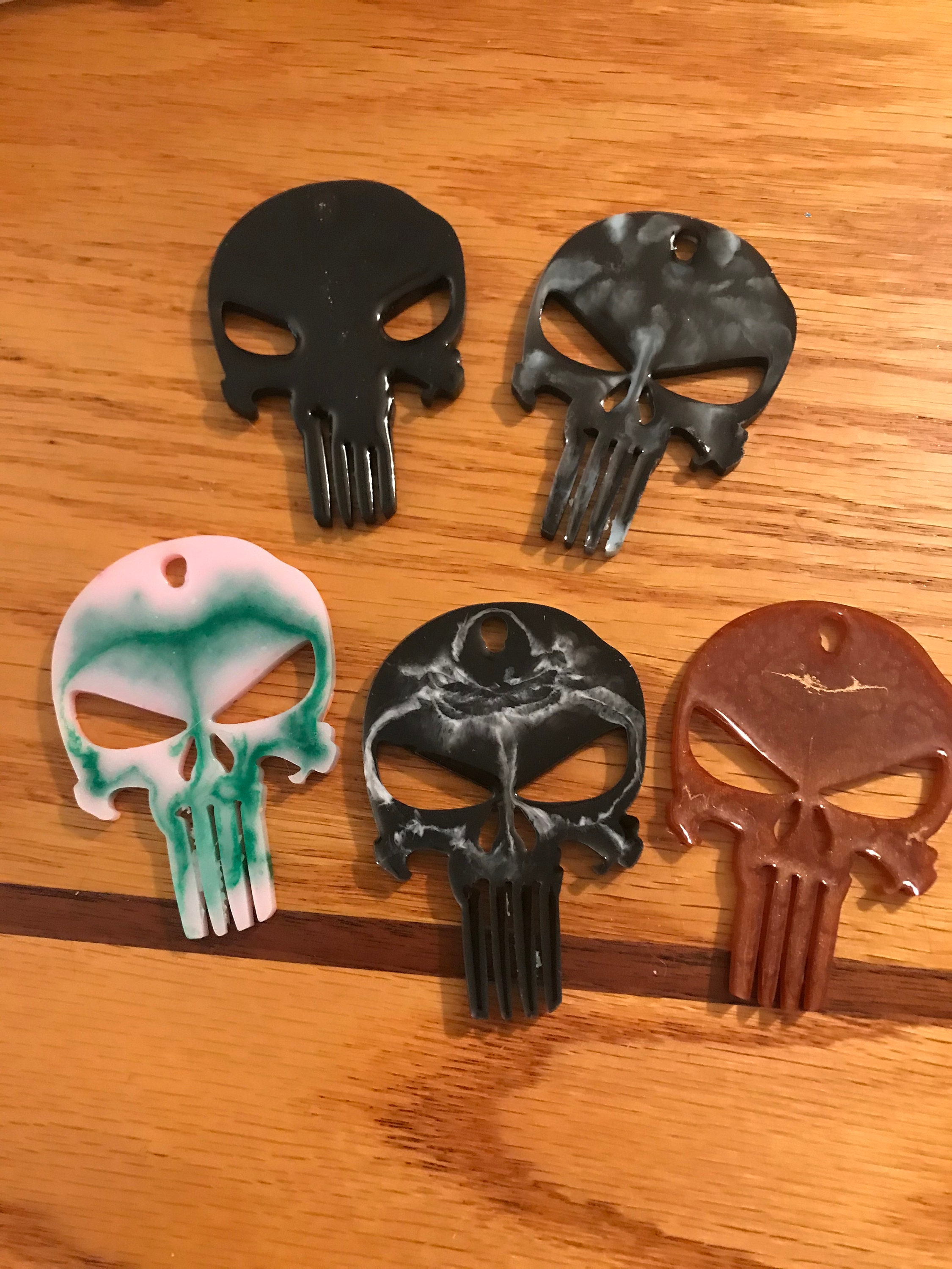 Skull Key Chain - Etsy
