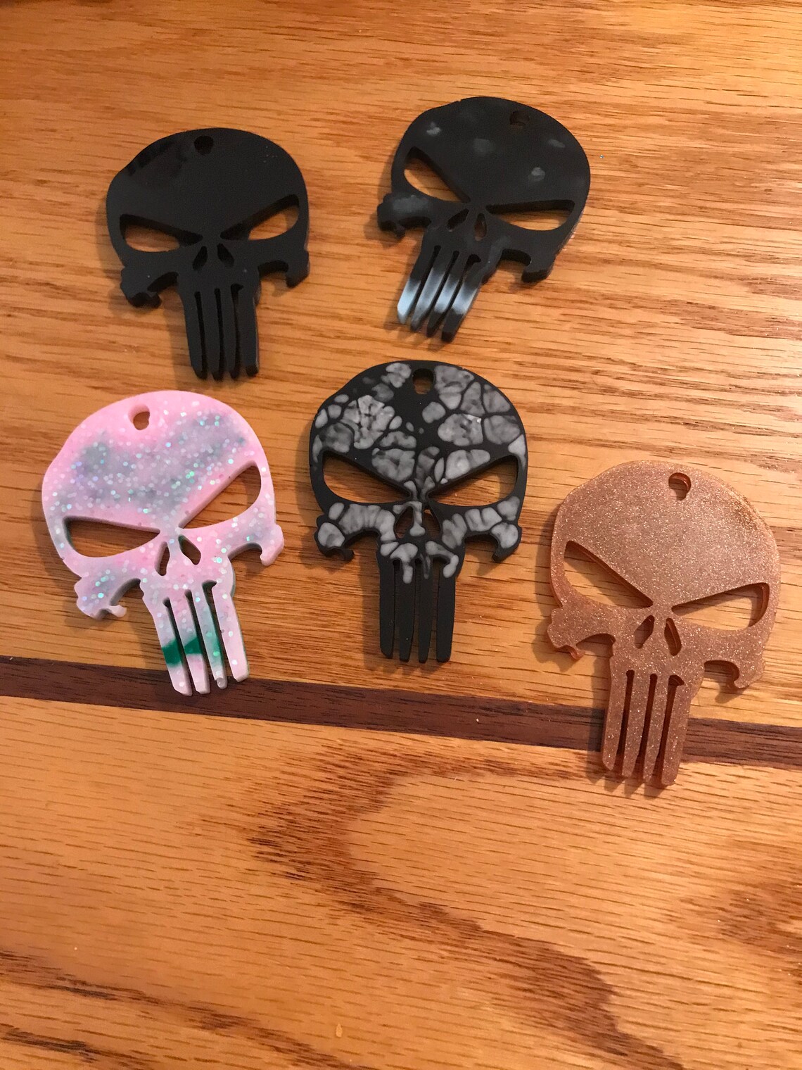 Skull Key Chain - Etsy