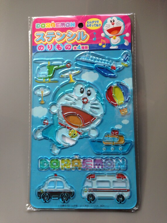 Plastic Template Stencil with Doraemon and vehicles | Etsy
