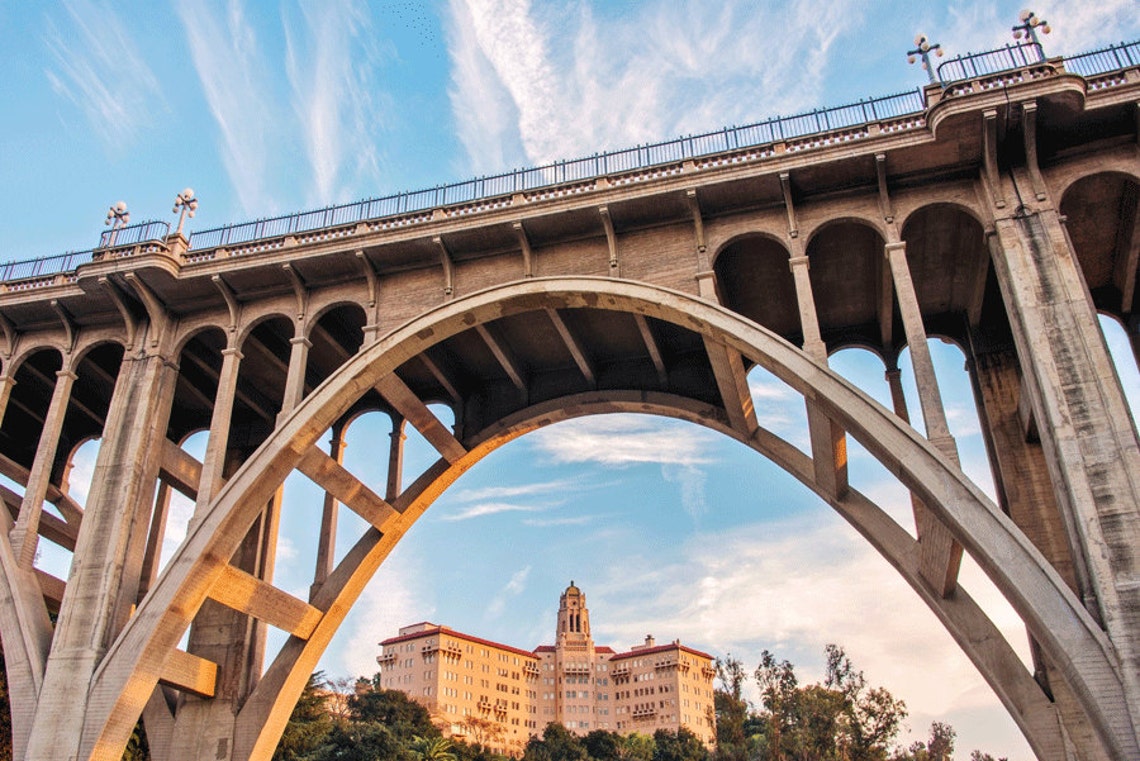 Pasadena Bridge Photography Print Cityscape Los Angeles - Etsy