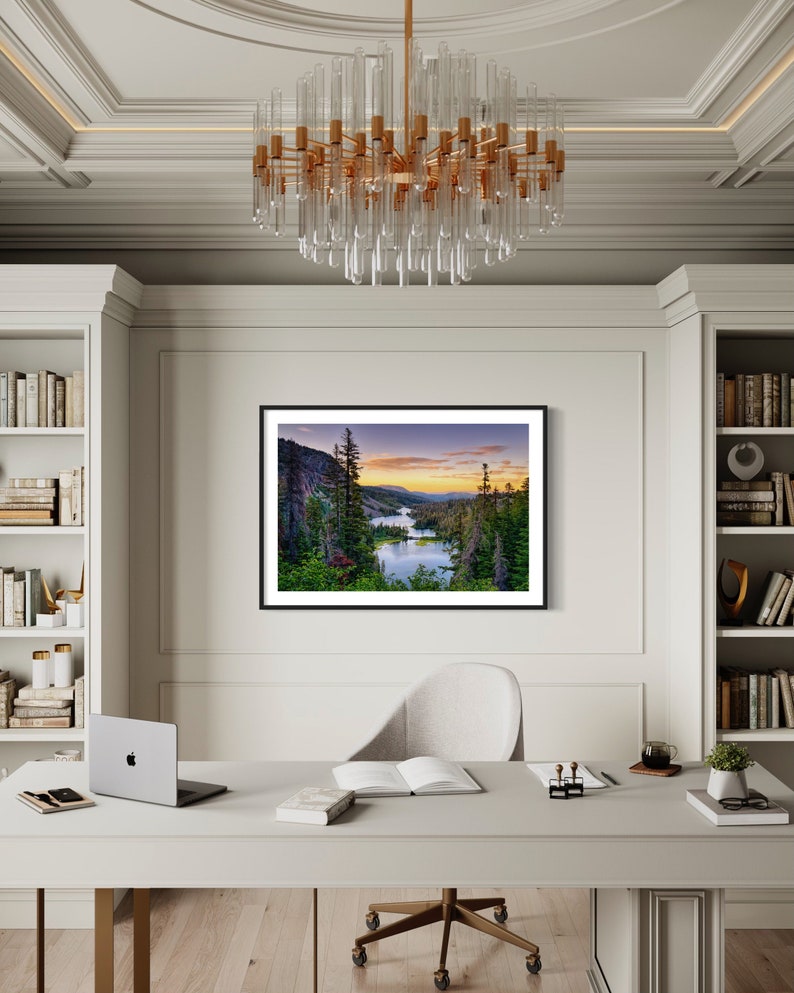 Mammoth Lakes Photo Print Sunset Twin Falls Lookout Sierra Nevada ...