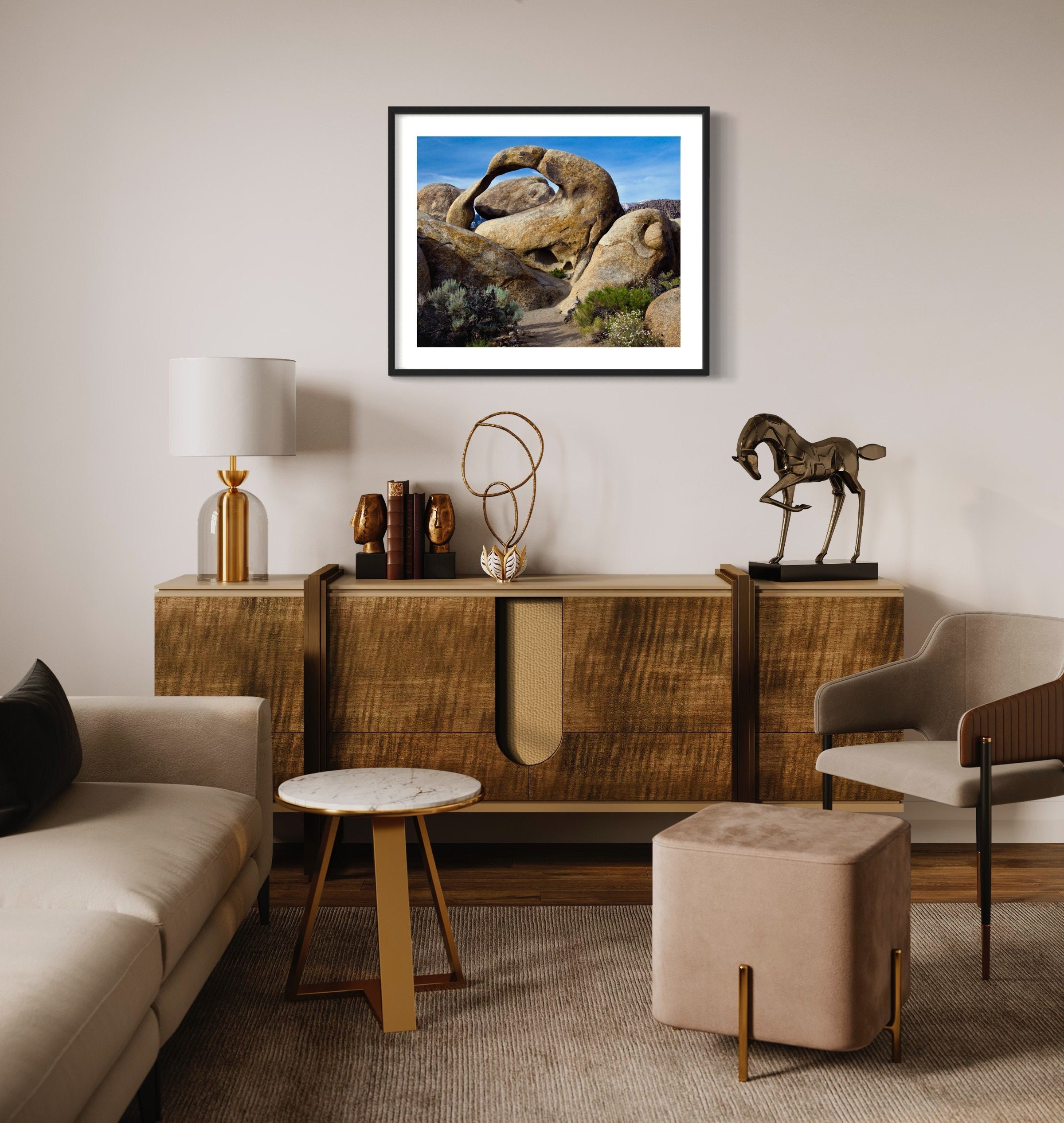 Alabama Hills Print Mobius Arch Photo Sierra Nevada Print Lone Pine ...