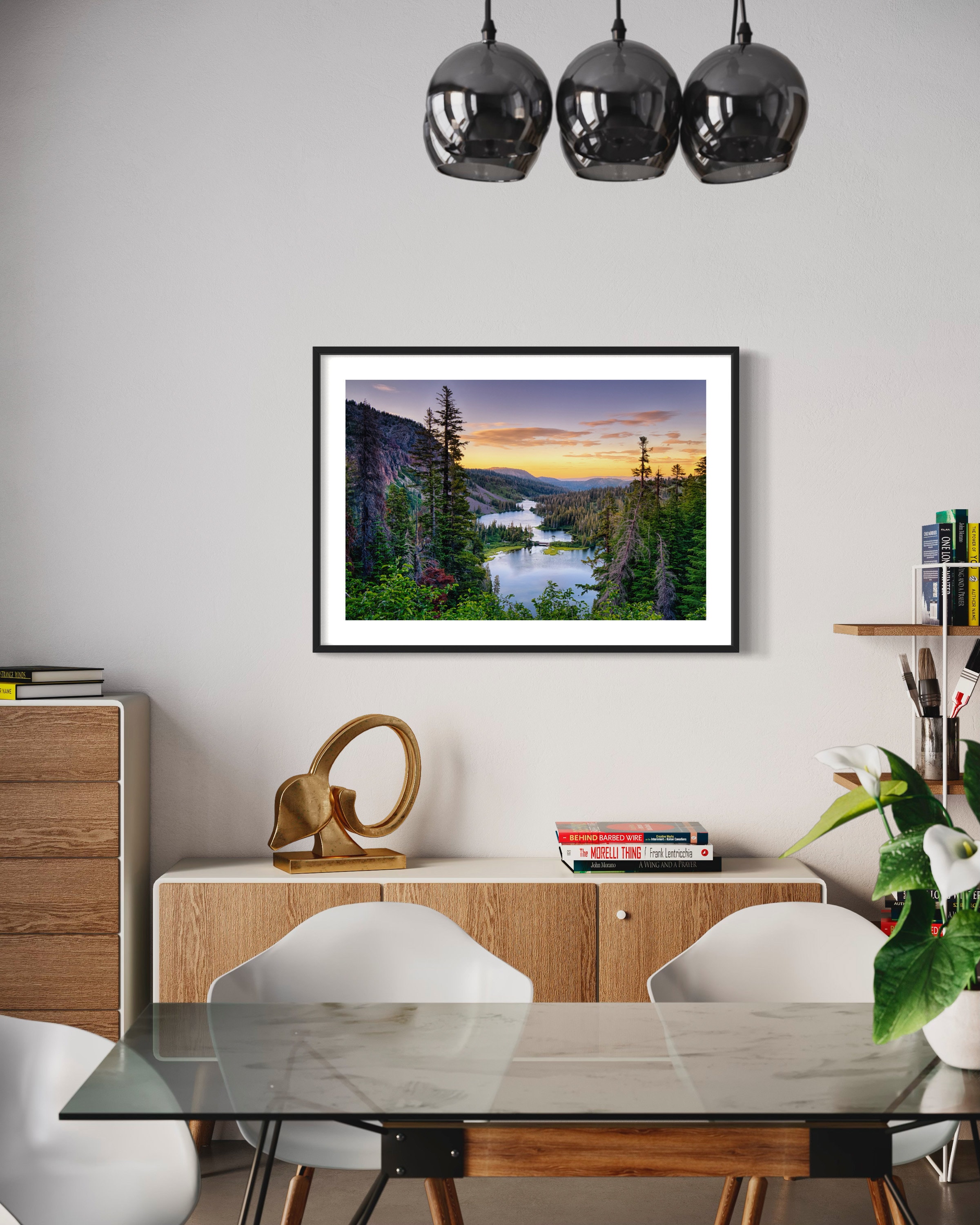 Mammoth Lakes Photo Print Sunset Twin Falls Lookout Sierra Nevada ...