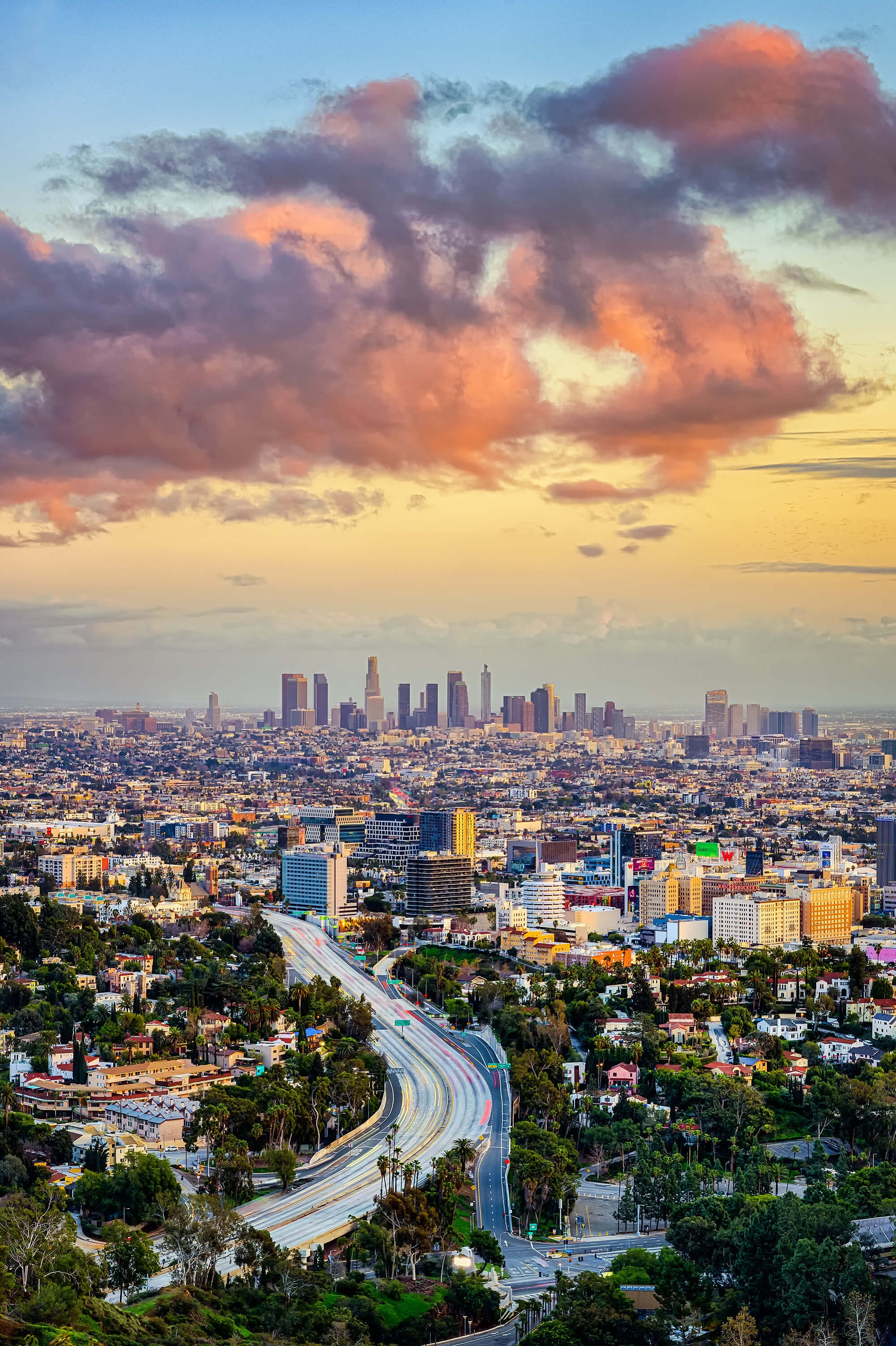 Los Angeles Photo LA Photography Los Angeles Downtown Sunset LA ...