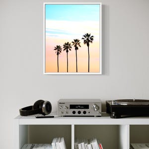 Palm Tree Art Photograph - California Palm Tress - Sunset Art -los ...