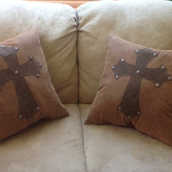 Cross Pillow - Etsy