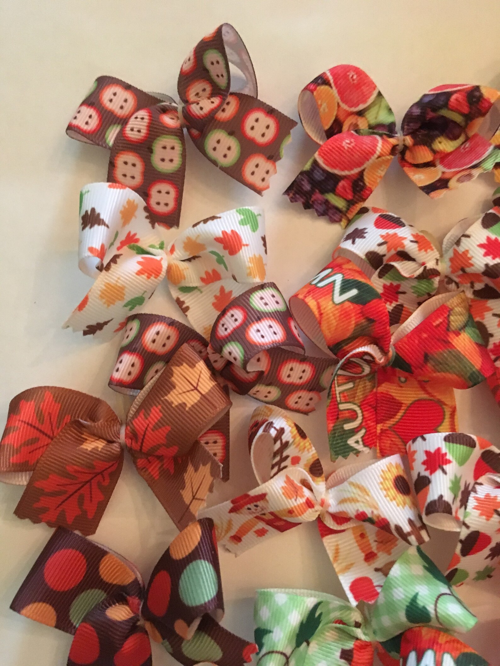 30 MEDIUM Size Fall Autumn Print Top Quality Dog Bows Dog - Etsy