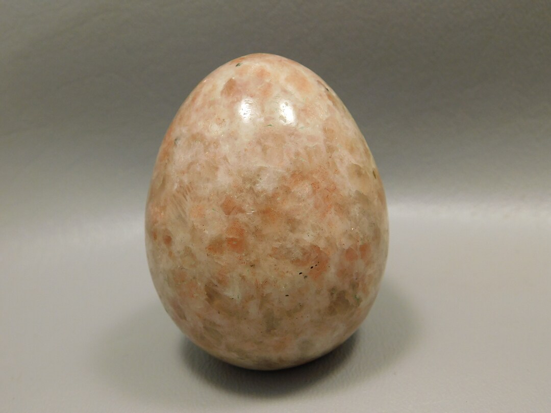 Sunstone Egg Shaped Carving Polished Stone Chatoyant Orange 2.3 Inch E1 - Etsy
