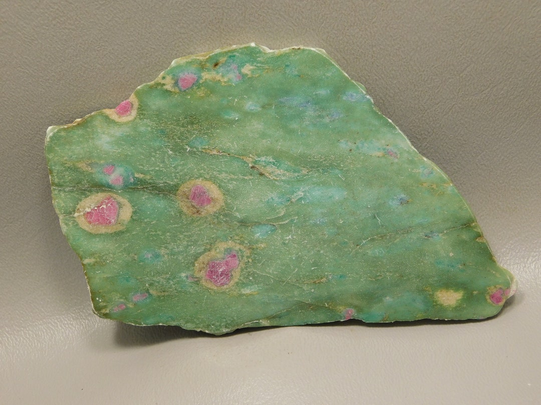 Ruby and Fuchsite Polished Stone Slab Natural Semiprecious Gemstone E3 ...