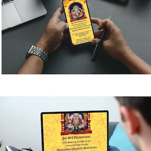 Hanuman Sunderkand Path Virtual and Video Invitation With Music ...