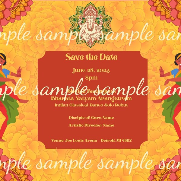 Arangetram Brochure - Etsy