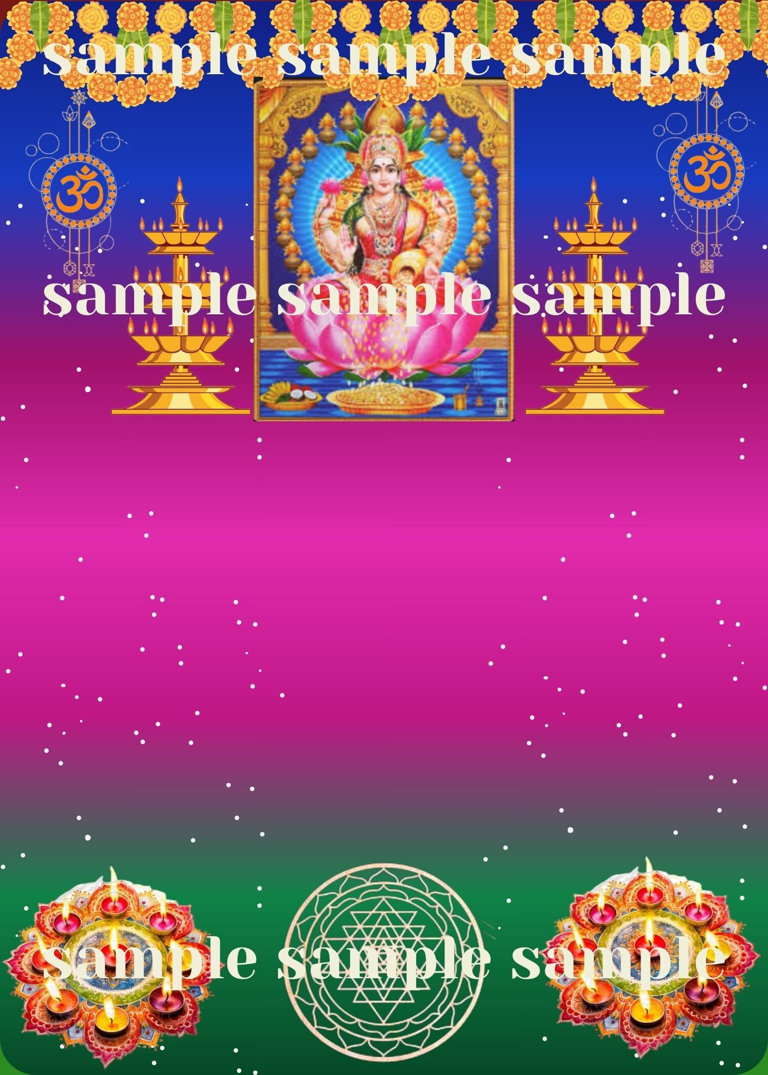 Laxmi Puja Diwali Invitation. Indian Event. Virtual and Printable With ...