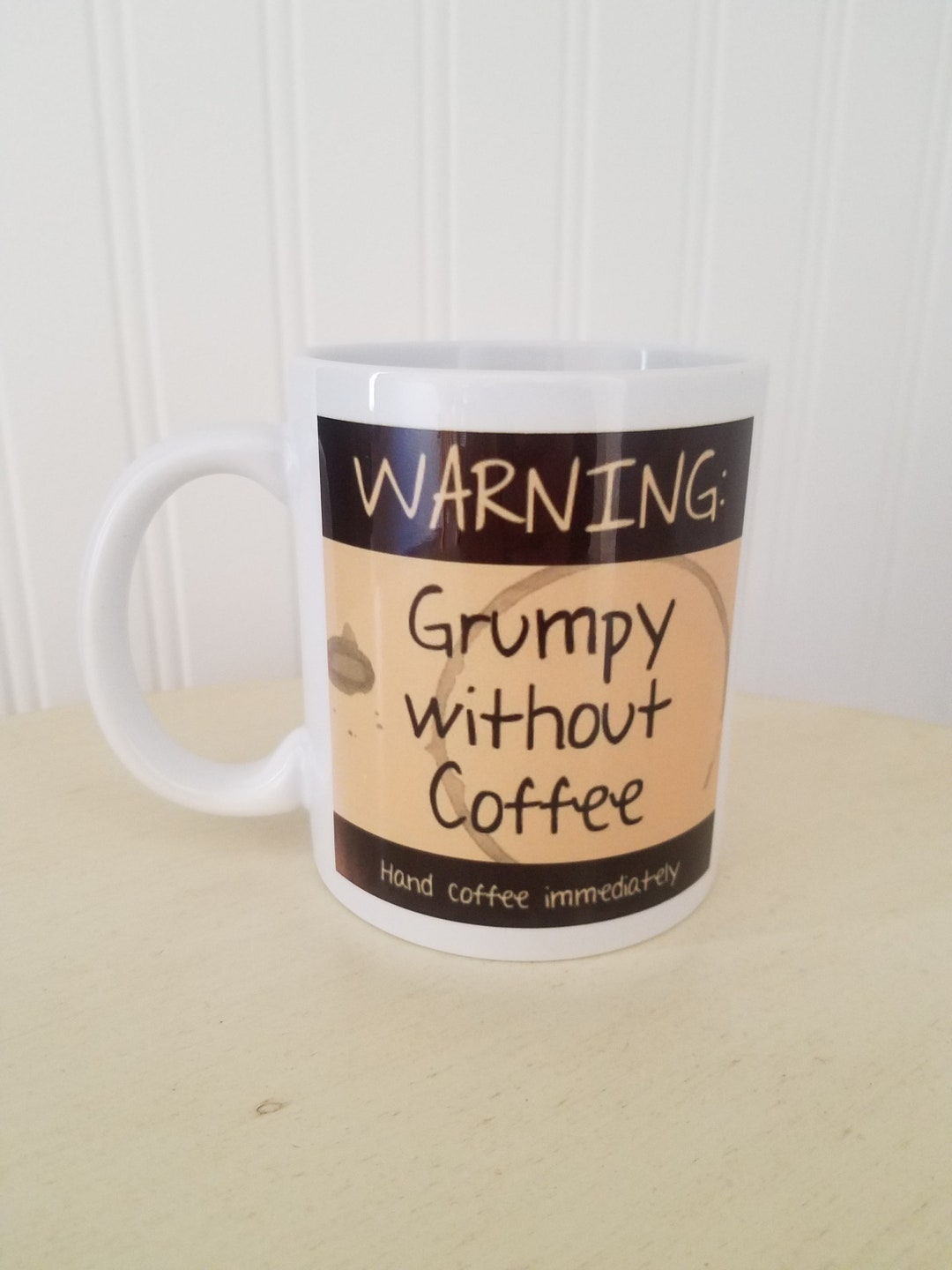 Grumpy Without Coffee Mug, Funny Christmas Gift, Mug for Husband, Mug ...