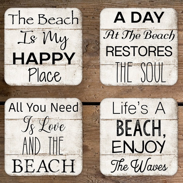 Beach Coasters - Etsy