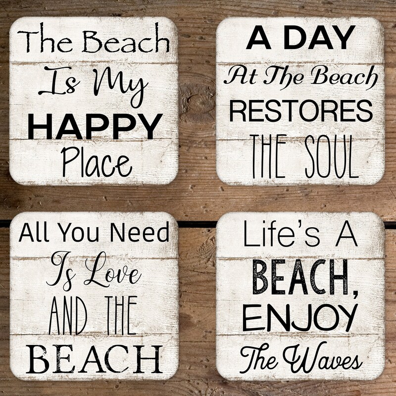 Beach Coasters - Etsy