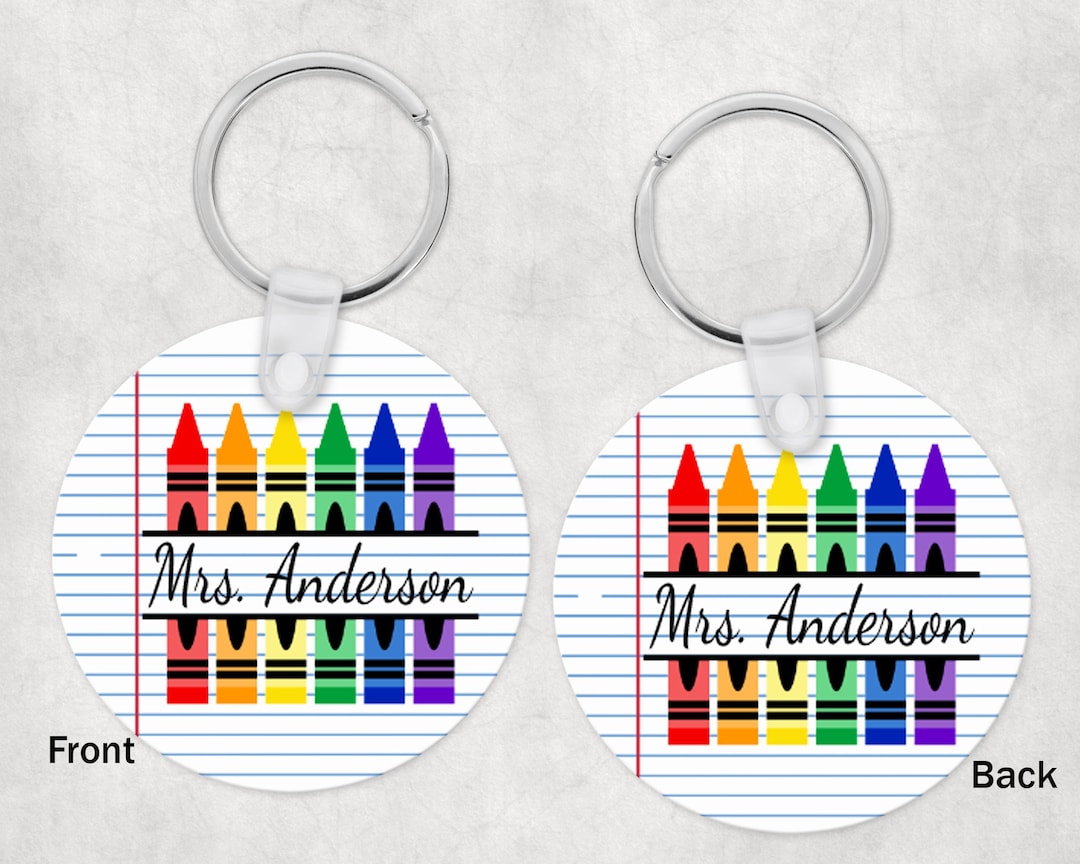 Personalized Teacher Keychain, Personalized Teacher Gift, Gift for ...