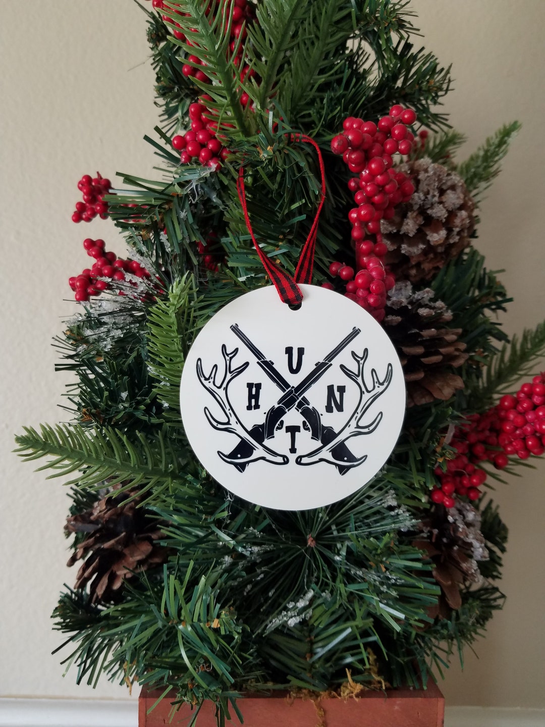 Hunting Ornament, Deer Hunting Ornament, Hunting Christmas Ornament ...