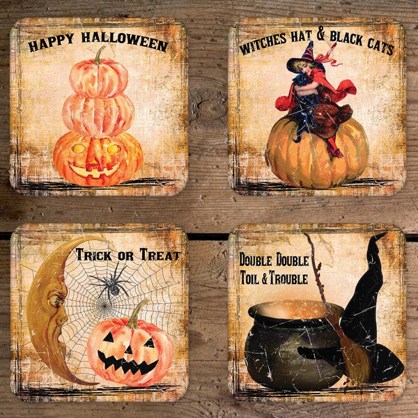 Halloween Coasters - Etsy