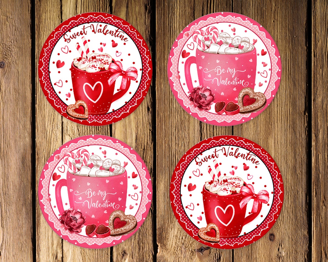 Valentine's Coasters, Valentines Day Decor, Housewarming Gift, Hostess ...