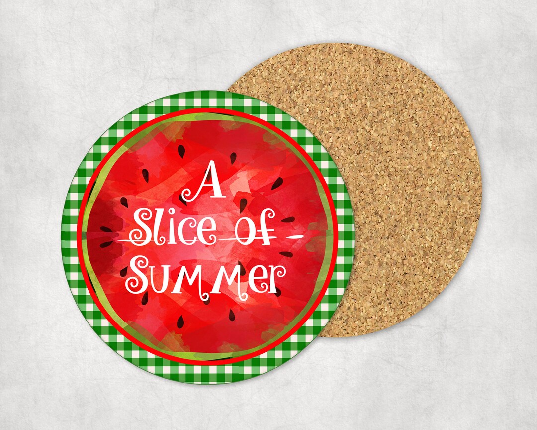 Watermelon Coasters, Farmhouse Coasters, Summer Coasters, Summer Decor ...