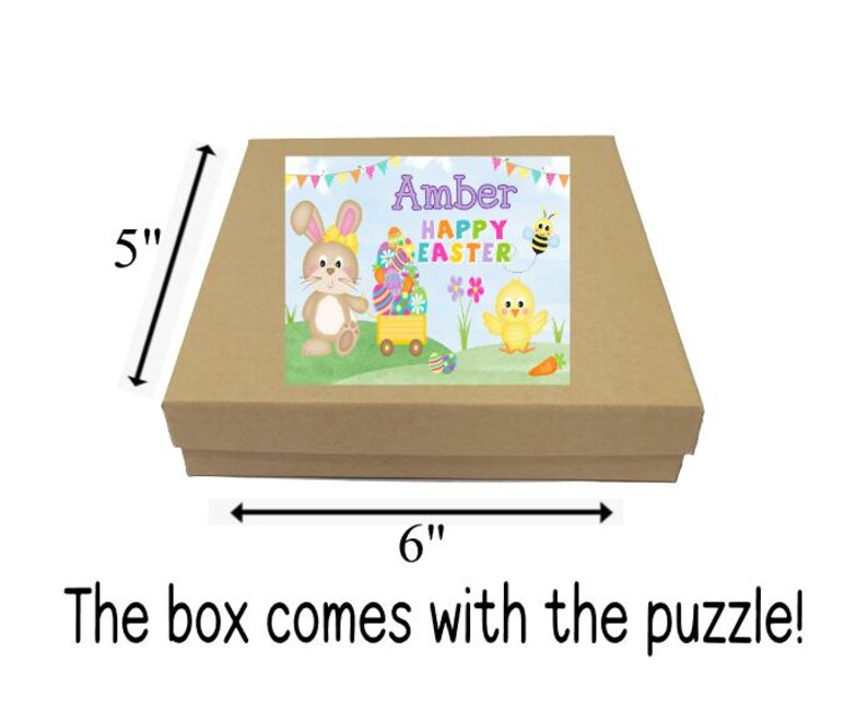 Personalized Easter Puzzle, Easter Basket Filler, Easter Gifts for Kids ...